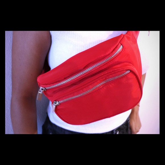 Vintage | Bags | Vintage Red Fannypack | Poshmark